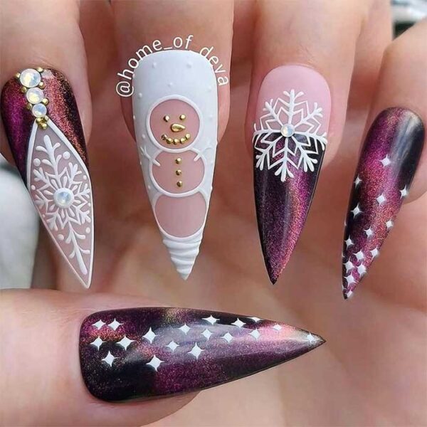 Winter Nail Design Inspiration for The Holidays - Sass Magazine