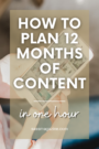 How To Plan 12 Months Of Content In One Hour - Sass Magazine